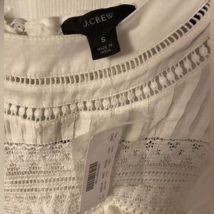 J. Crew | Tops | Nwt J Crew Flutter Sleeve Crochet Top | Poshmark